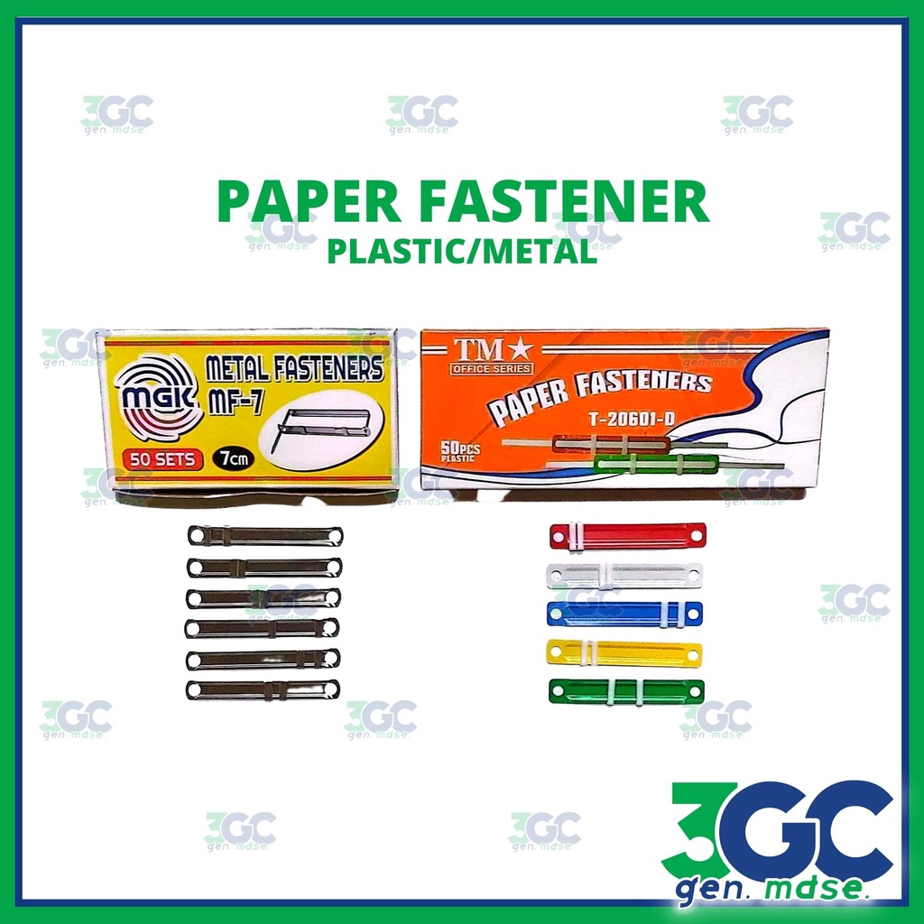 PLASTIC AND METAL PAPER FASTENERS | Shopee Malaysia