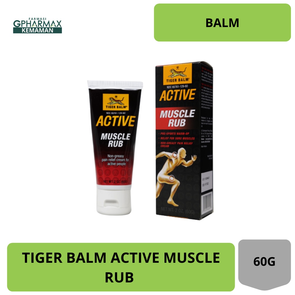 TIGER BALM ACTIVE MUSCLE RUB 60G | Shopee Malaysia