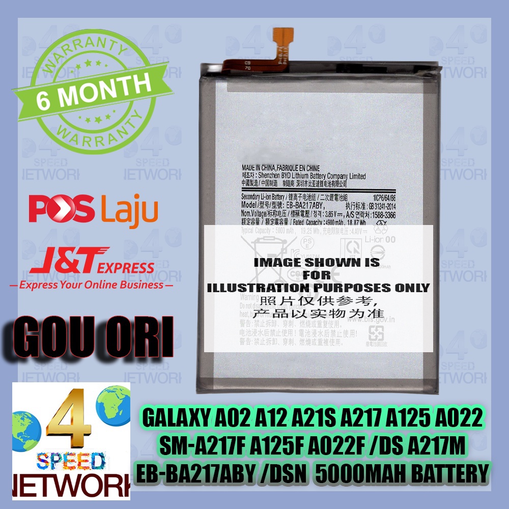 Samsung A02 A04s A12 A21S A217 M02 SM- A125F A022 F /DS EB-BA217ABY ...