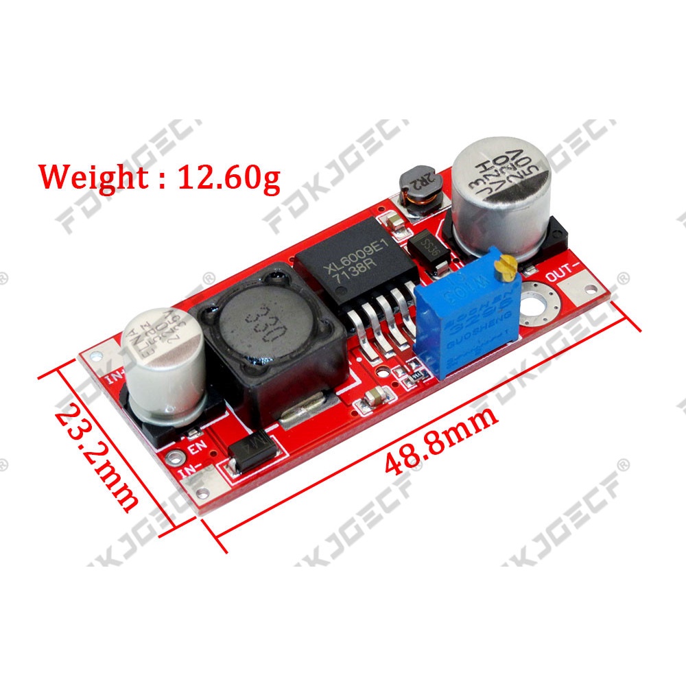 XL6009 4A Boost Converter Step Up Adjustable 15W 5-32V to 5-50V DC-DC Power Supply Module High ...