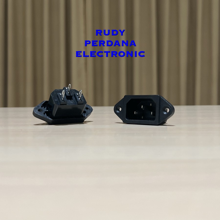Male COMPUTER AC JACK 3 PIN INLET PANEL PLASTIC PVC BODY | Shopee Malaysia