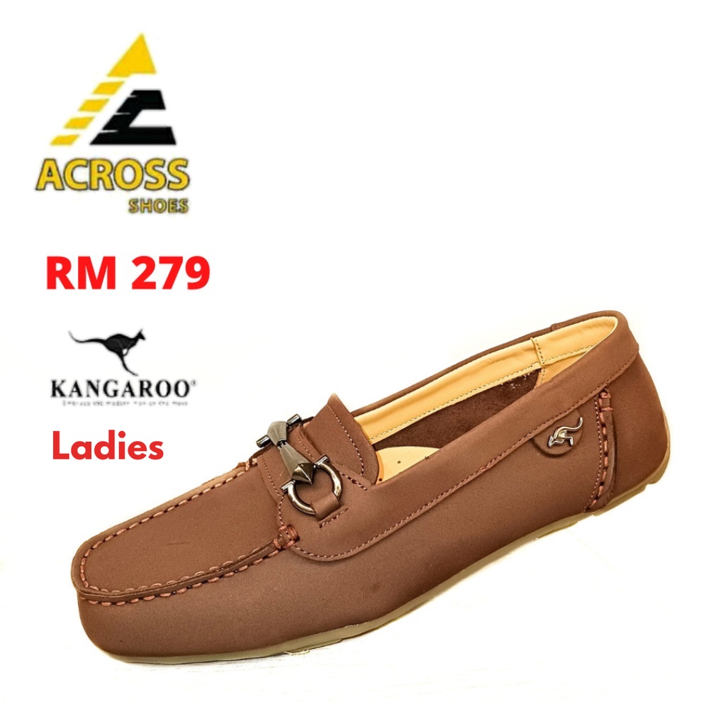 🔥[NEW]🔥💯 Original KANGAROO Full Leather Ladies Shoe KGCLD-5040-Brown ...