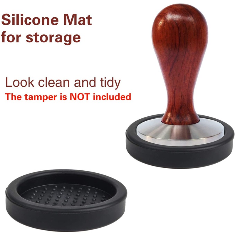 1PCS Espresso Coffee Tamper Mat, Tamping Stand Mat Anti-Slip, Round ...