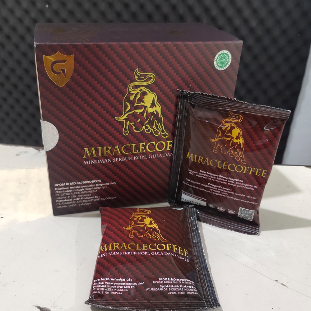 Original Miracle Coffee 1box Contains 10 Sachets New Packaging | Shopee ...