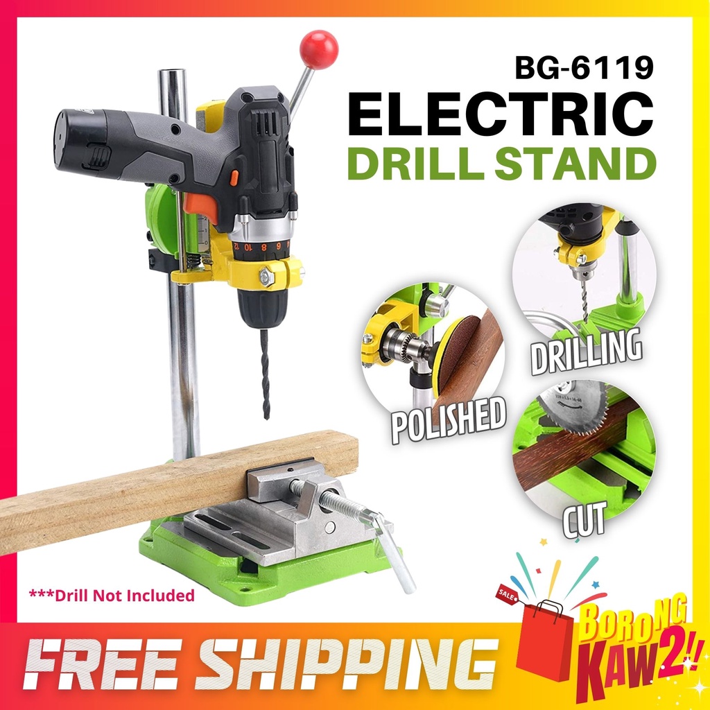 BKK BG-6119 Electric Drill Stand Drill Press Machine Drilling Bench ...