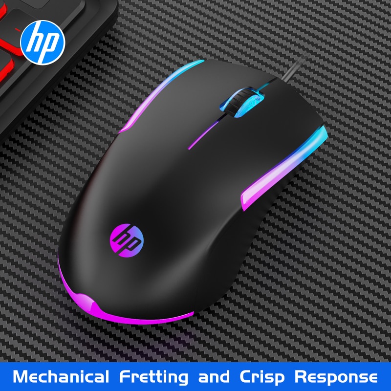 HP M160 Wired Gaming Mouse LED Backlight DPI 1000 Ergonomik Gamer Mice ...
