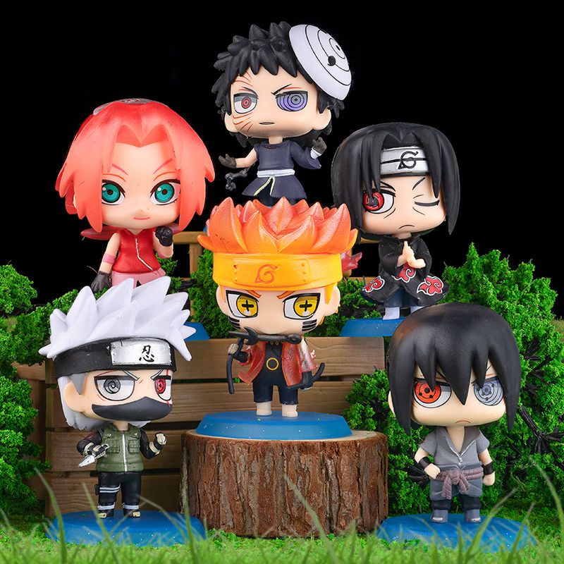 Naruto Hand Made Q Version Mosquito Eye Naruto Sasuke Kakashi Model ...