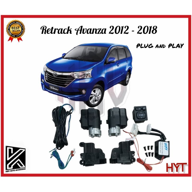 All new avanza rear view mirror Retrack/xenia avanza folding rear view ...