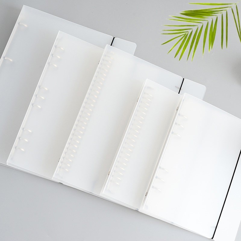 Removable pp binder B5A5 file storage student notepad simple binder ...