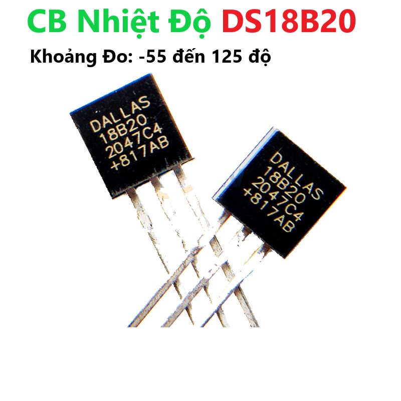 Temperature Sensor DS18B20 - Measuring range -55 to 125 degrees ...