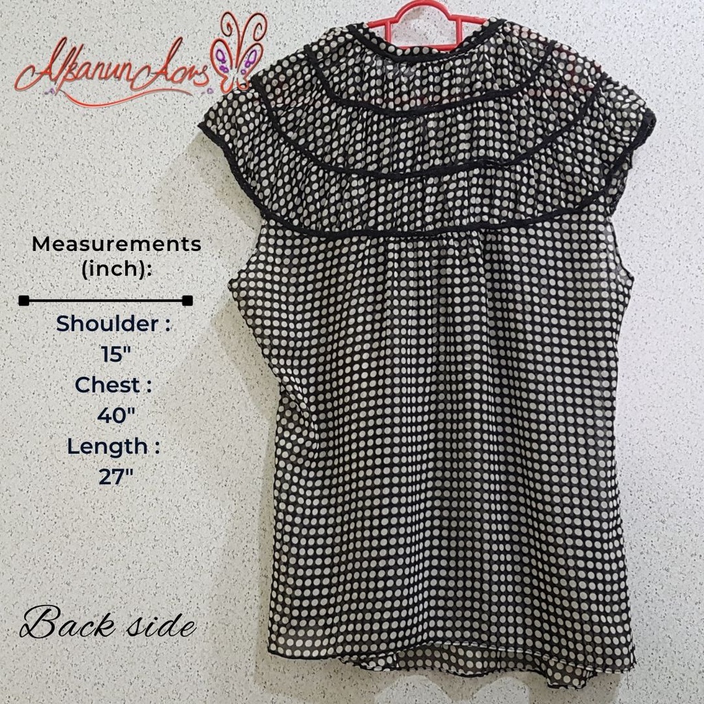 Bundle US | Ruffle Front & Fluffy Neckline Sleeveless Blouse Shirt ...