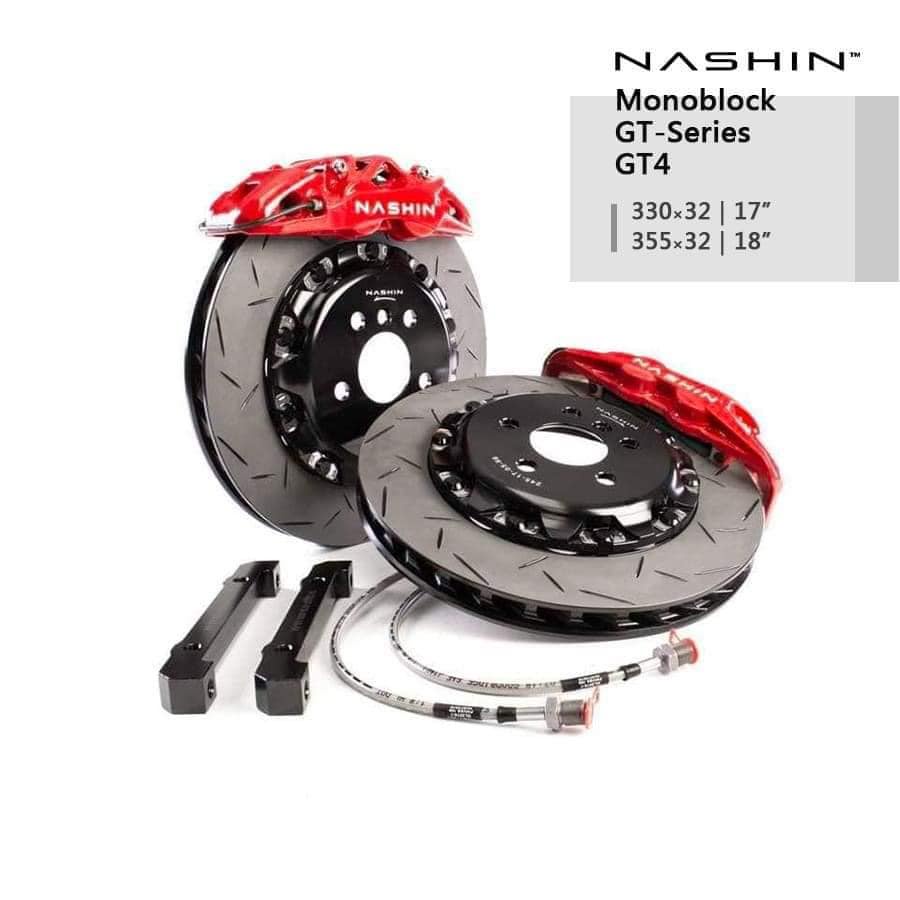 Nashin GT4 4 Pot Floating Disc Big Brake Kit (370mm) | Shopee Malaysia