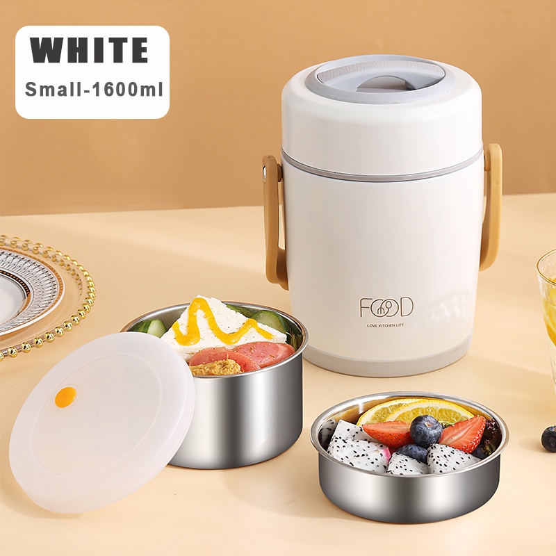 Vacuum Insulated 304 Stainless Steel Lunch Box Leak Poof Soup Pot Food ...