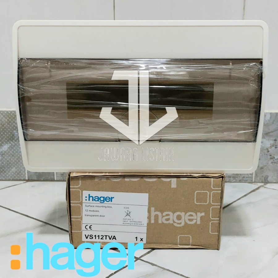 Hager BOX MCB 12G 12 GROUP OUTBOW OB VS112TVA TRANSPARANT VS SERIES ...