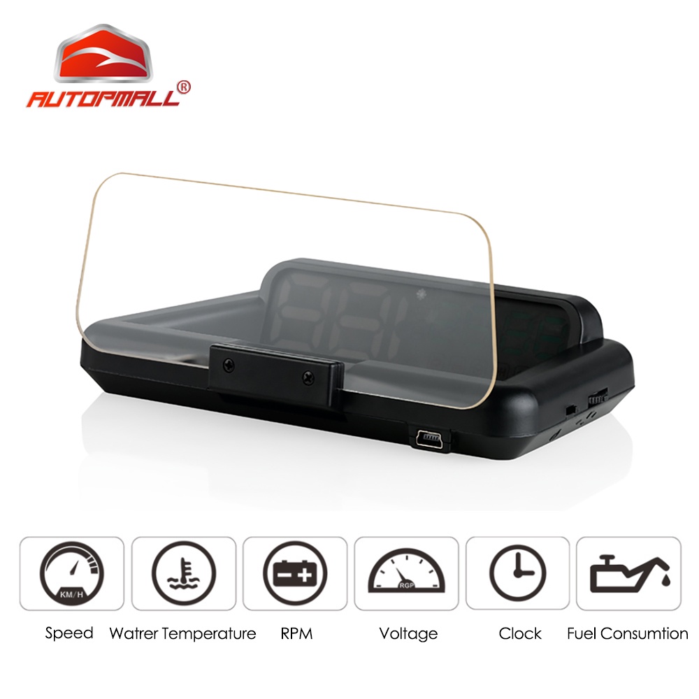 New HUD Mirror Car Head Up Display C500 Windshield Speed Projector ...