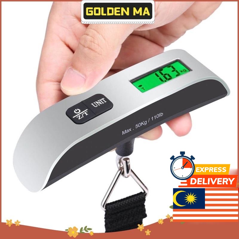 LCD Display | Portable Hanging Weight Scale | Timbang Beg Penimbang ...