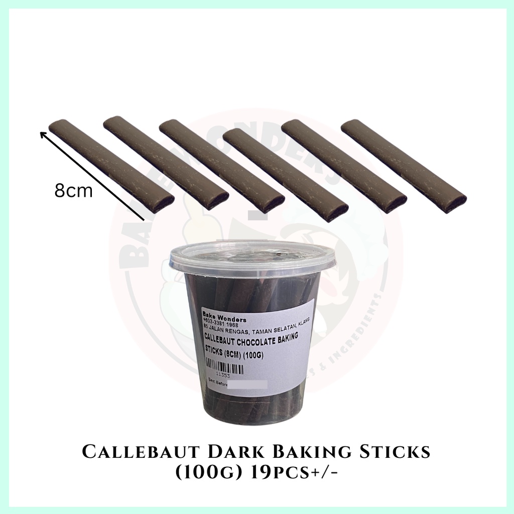 Callebaut Dark Baking Chocolate Sticks/ Batang Coklat Callebaut ...