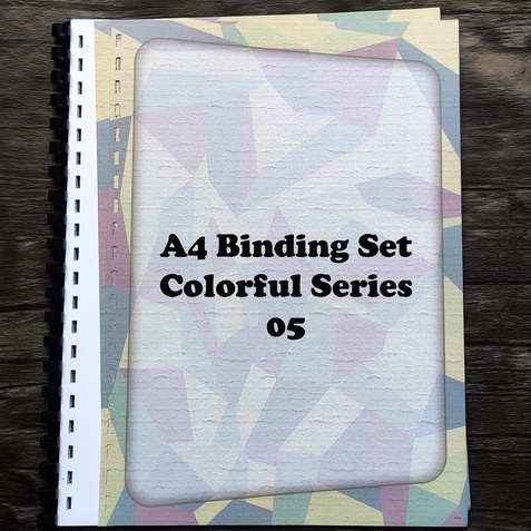 A4 Binding Set 3 (Buku Folio/Buku Skrap) Binding Paper With Plastic ...