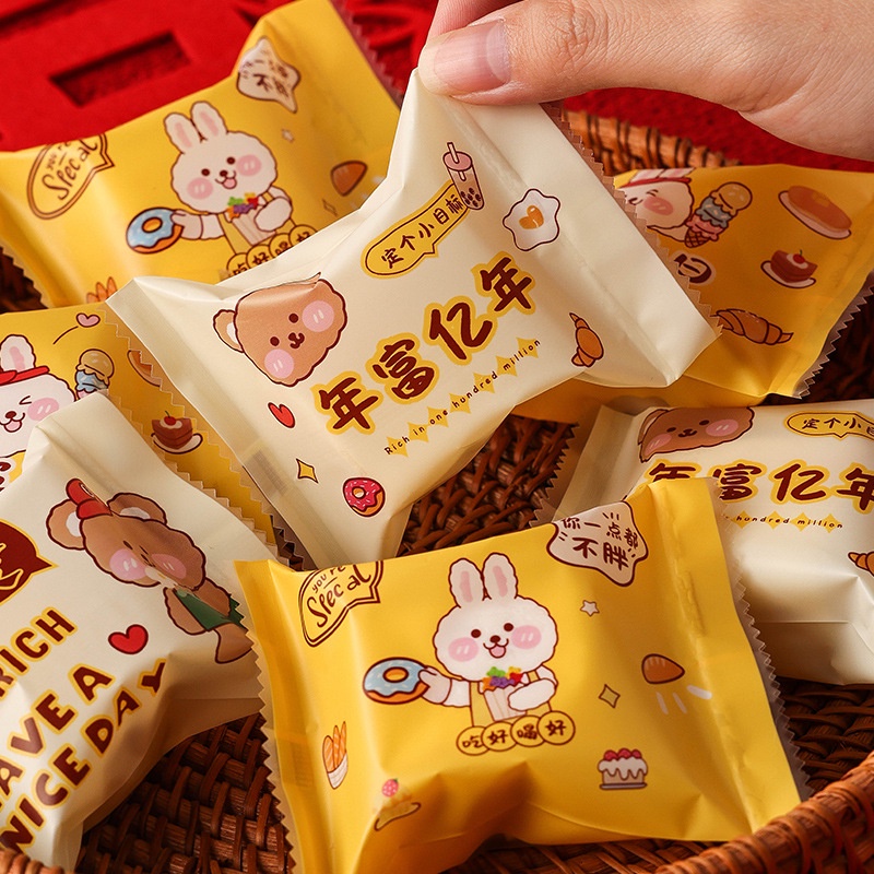 Cartoon Rabbit Year Snowflake Crisp Biscuit Machine Bagged Baking ...