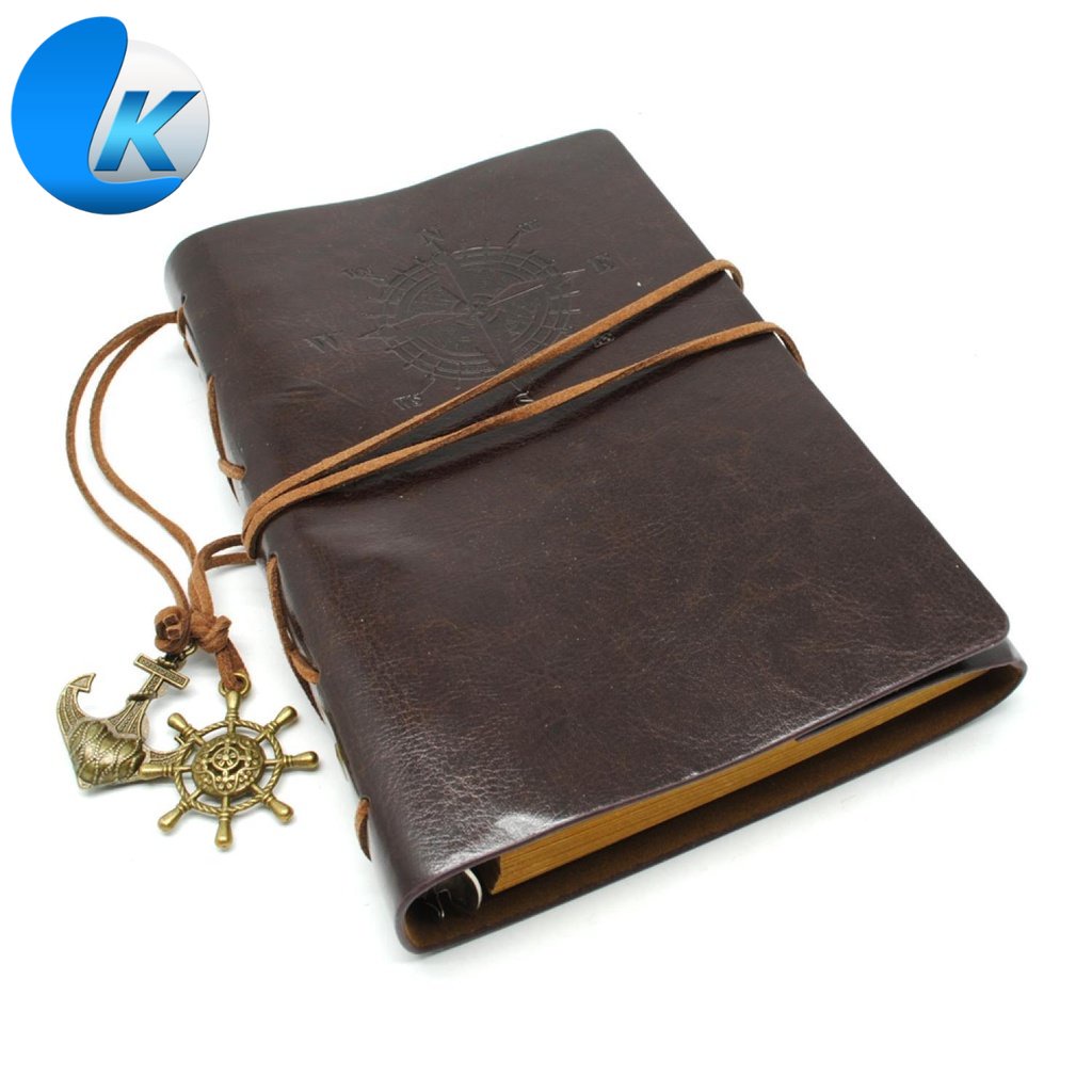 Retro Pirate Leather Binder Notebook - 8005 [ Kafii ] | Shopee Malaysia