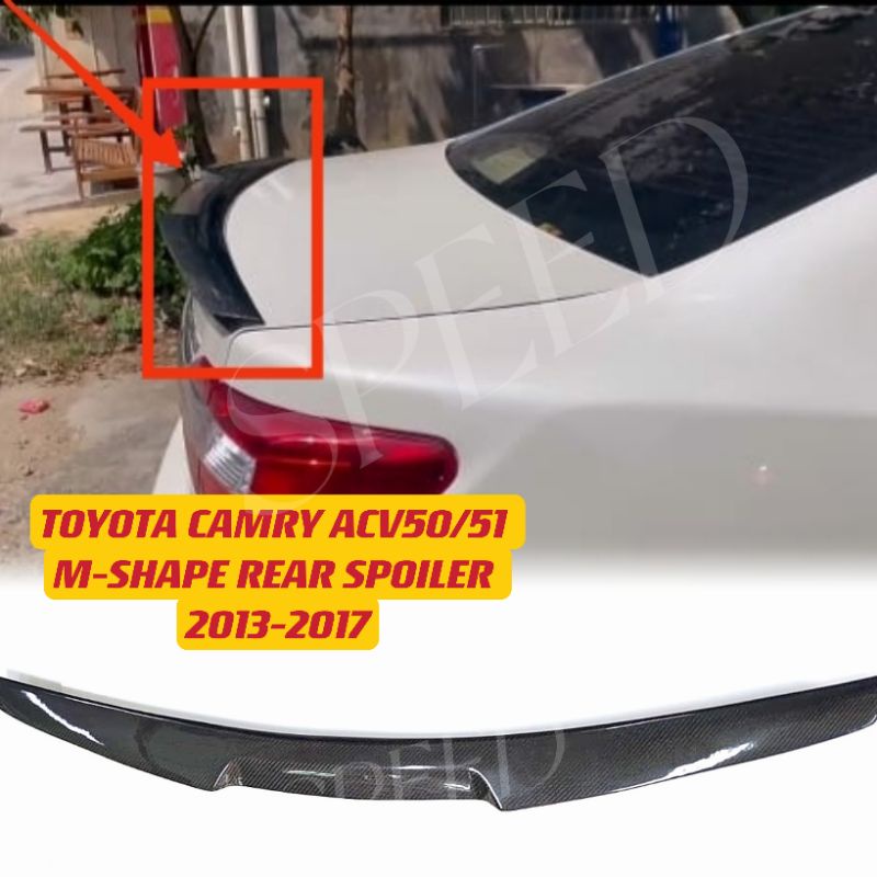 TOYOTA CAMRY ACV50/51 2013-2017 M4 REAR CARBON SPOILER M-SHAPE SPOILER ...