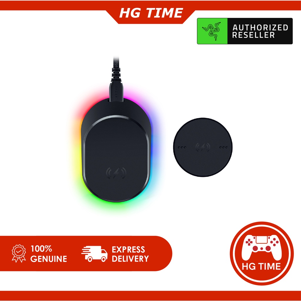 Razer Mouse Dock Pro + Wireless Charging Puck Bundle - Wireless Mouse ...