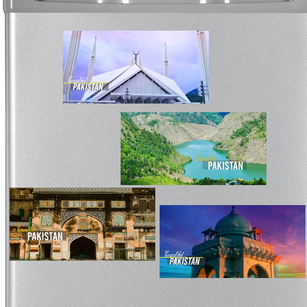 Pakistan Kashmir Lahore Islamabad Gift Souvenir Fridge Magnet Sheet 10 ...