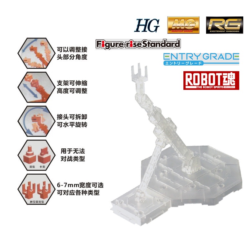 Figure stand |Figure stand Display | Gundam | Gunpla | Stand Action ...