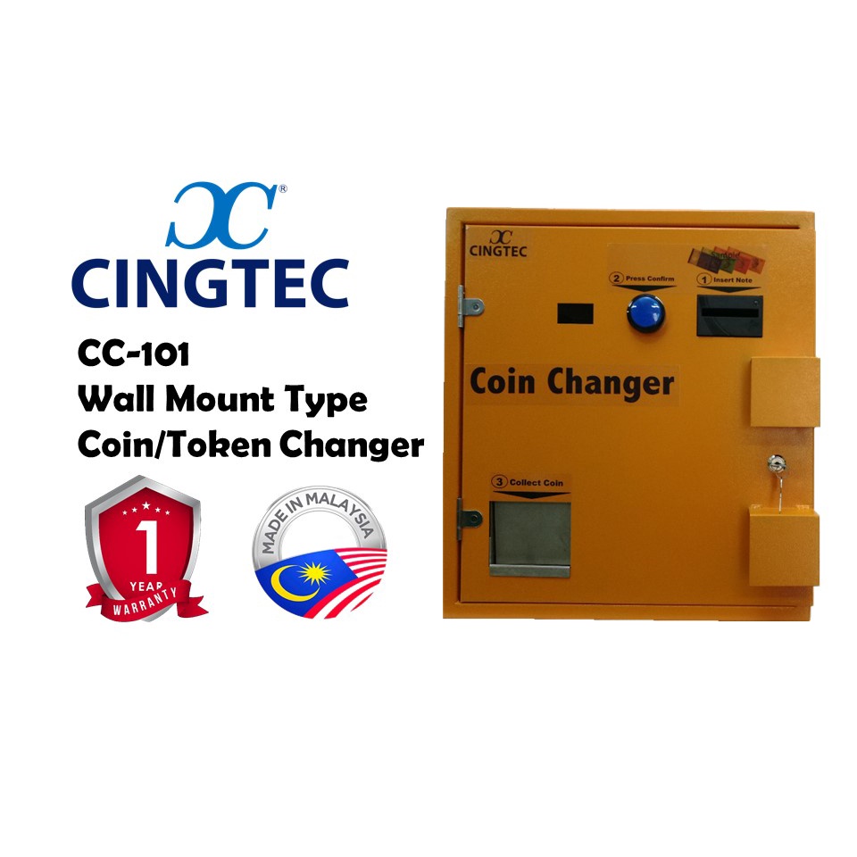 mesin tukar token- pintu depan / coin changer- front door (Wall mounted ...