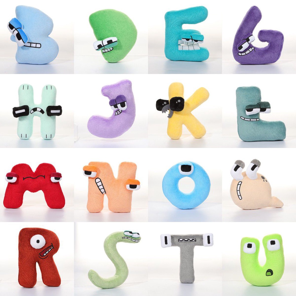 26 PCS Alphabet Plush Toy, Alphabets Alphabet Lore Stuffed Doll Preschool Educational English ...