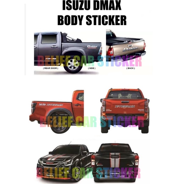 ISUZU DMAX ORIGINAL DESIGN BODY STICKER - X TERRAIN | Shopee Malaysia