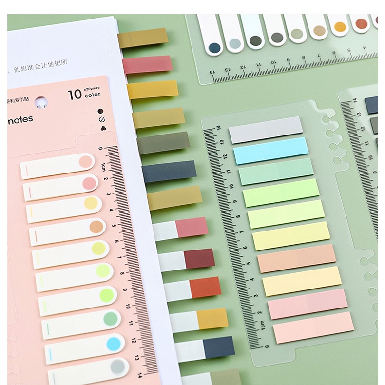 Binder Ruler Divider Bookmark Morandi Bookmark Bookmark | Shopee Malaysia