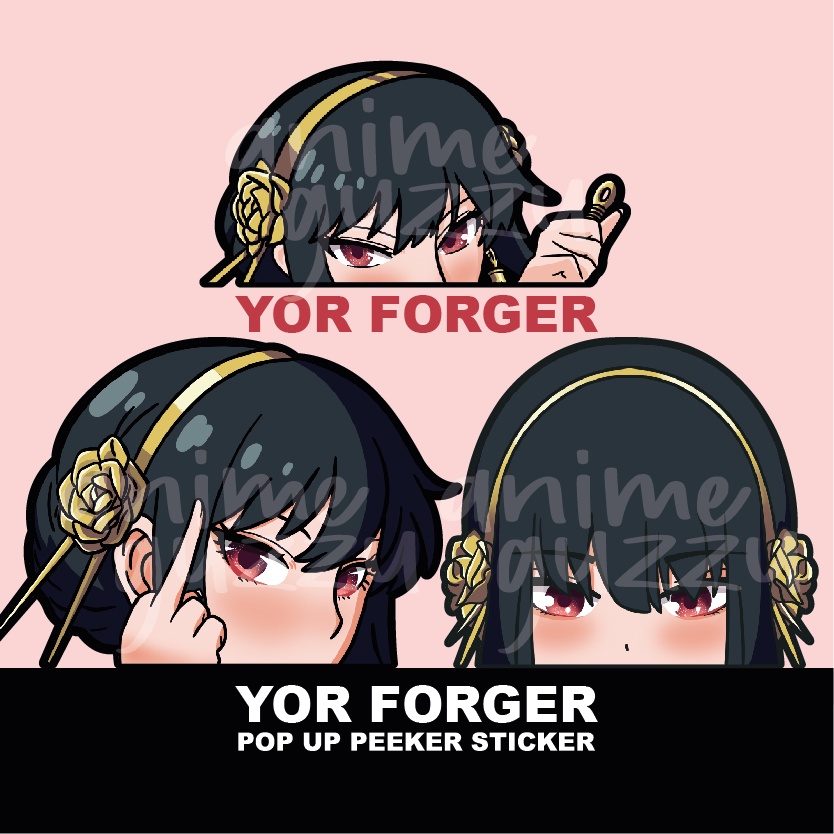 YOR SPY X FAMILY POP UP PEEKER STICKER | Shopee Malaysia