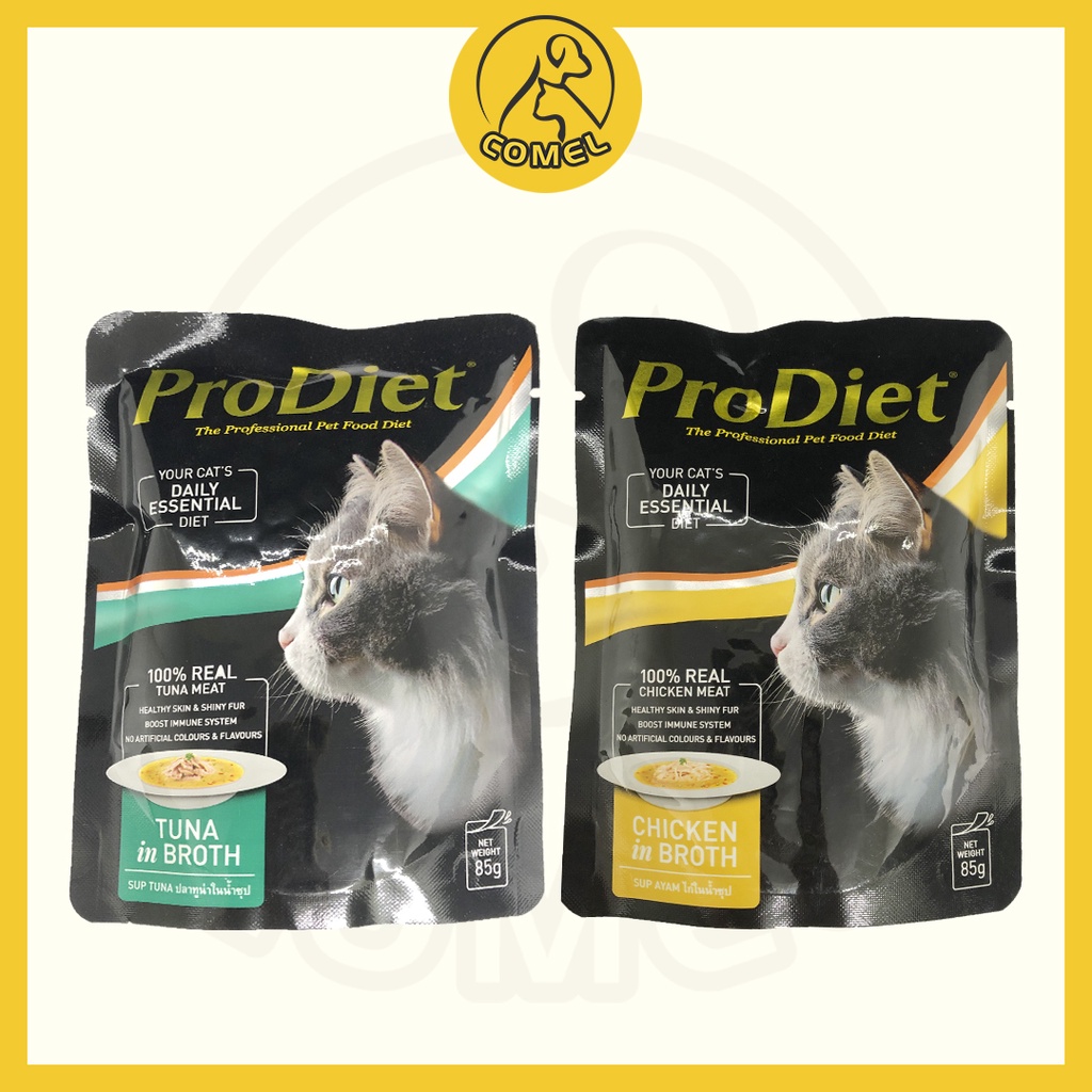 Pro Diet Cat Wet Food Broth in Chicken/Tuna/Makanan Kucing 85g | Shopee ...