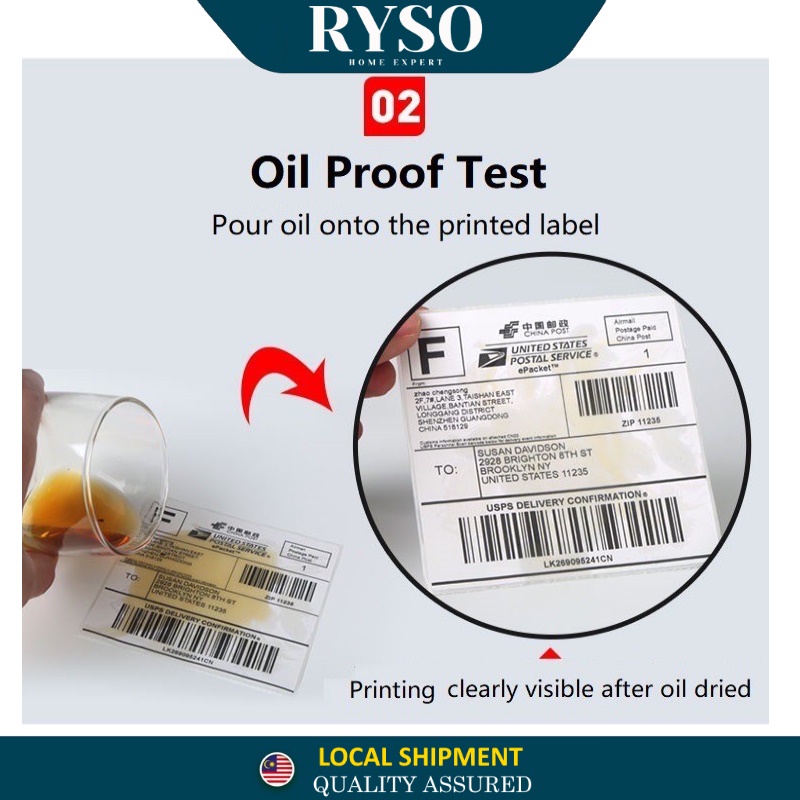 [500PCS] A6 Thermal Label Sticker for Shopee Lazada Air Waybill ...