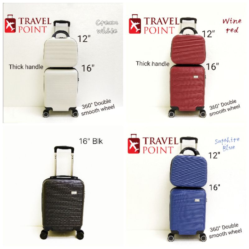 🧳Stok Sedia Malaysia – Beg Luggage ABS 12” / 16” (Saiz Kabin Mini ...