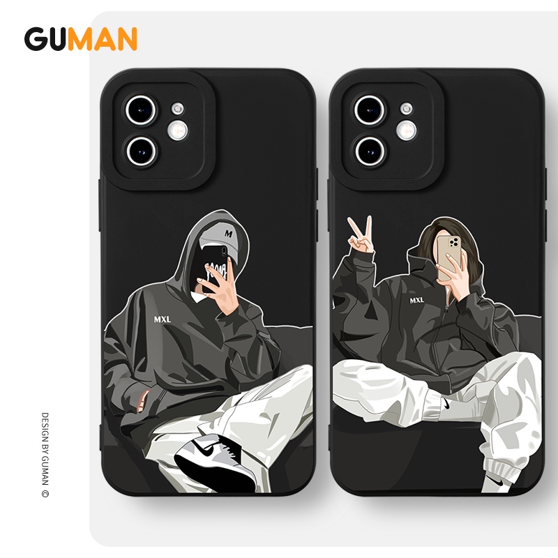 GUMAN Soft Silicone Matching Couple Set Cute Aesthetic Shockproof ...