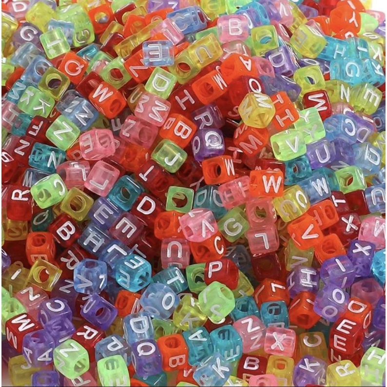 Huruf Manik Alphabet Bead Cube MDC Malaysia Seller/Shop/9colour.For ...