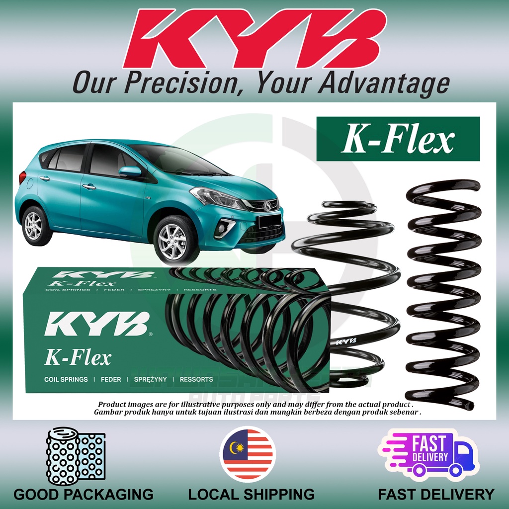 Perodua Myvi D20N Front / Rear Coil Spring Heavy Duty Kayaba KYB K-FLEX ...