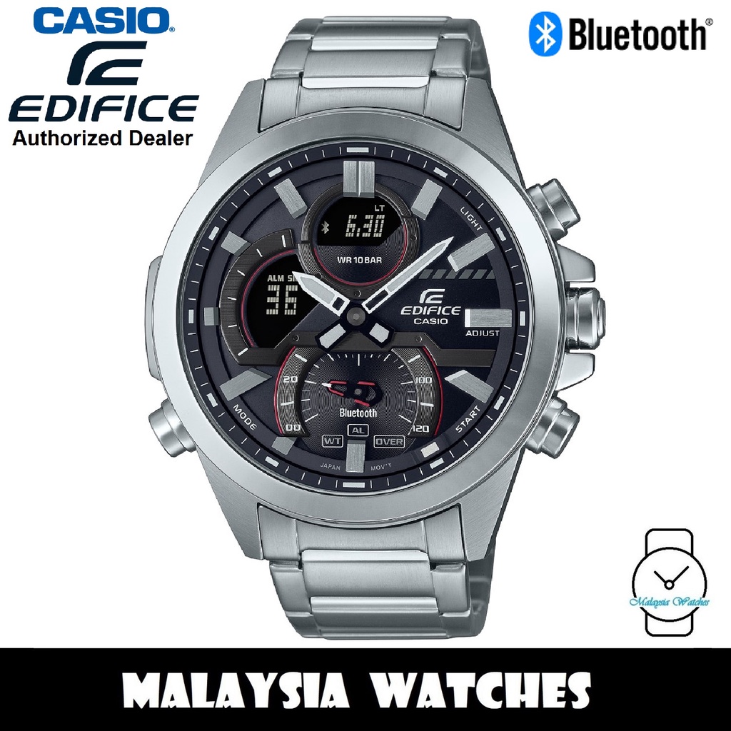 (OFFICIAL WARRANTY) Casio Edifice ECB-30D-1A Quartz Chronograph ...