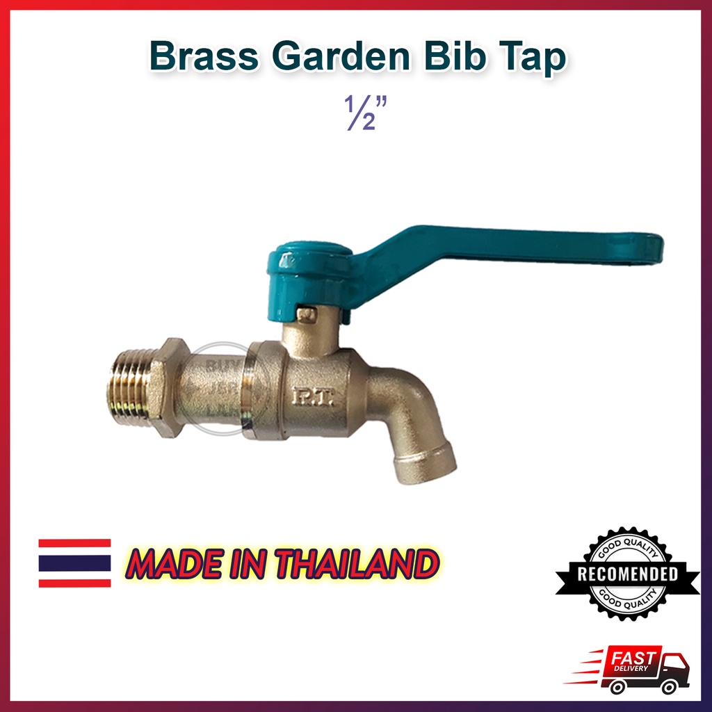 Brass Garden Bib Tap Ball Valve Bsp 15mm Made in Thailand | Shopee Malaysia