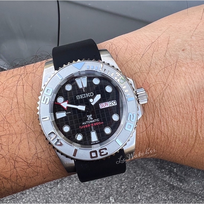 Seiko Mods Yacht Master grey dial Seikolex Seiko modify Seiko custom ...