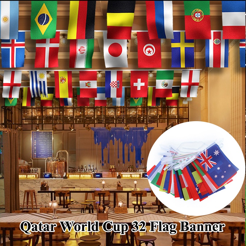 32 Flags World Cup String Flag Countries Around The World Merry ...