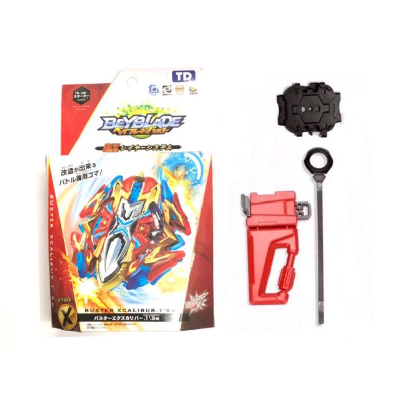 WRC7088 BEYBLADE BURST B-120 BUSTER XCALIBUR 1 SW WITH LAUNCHER ...