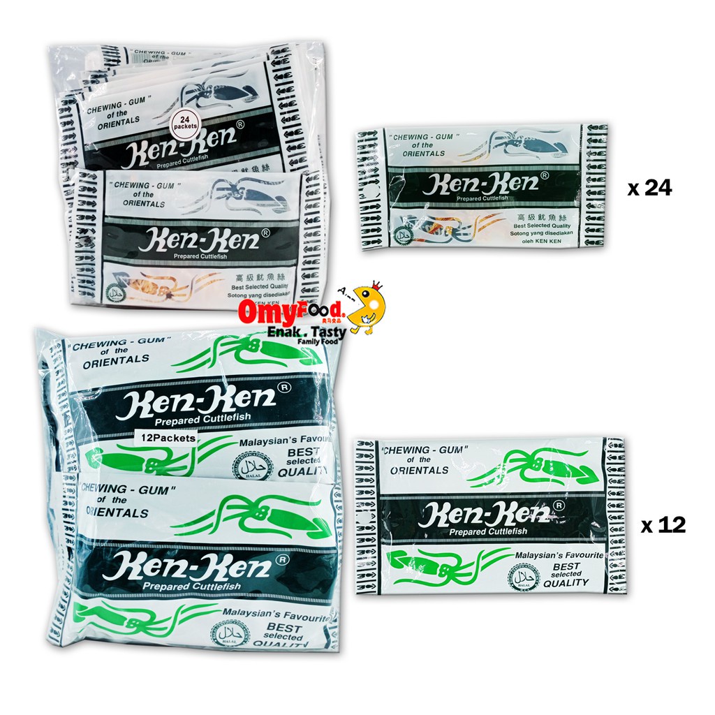 4g x 24pcs / 8g x 12pcs Ken-Ken Prepared Cuttlefish Sotong [OmyFood ...