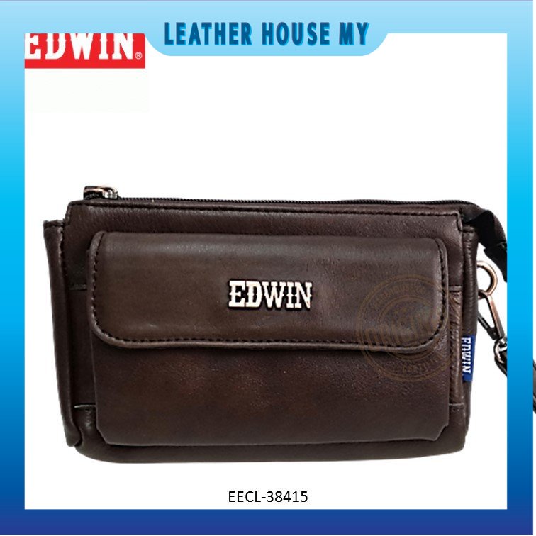 EECL-38415 Edwin Genuine Leather Clutch Bag / Hand Carry Bag 100% ...