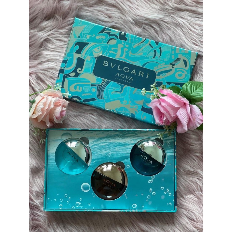 Bvlgari Aqva Miniature Set 3 in 1 | Shopee Malaysia