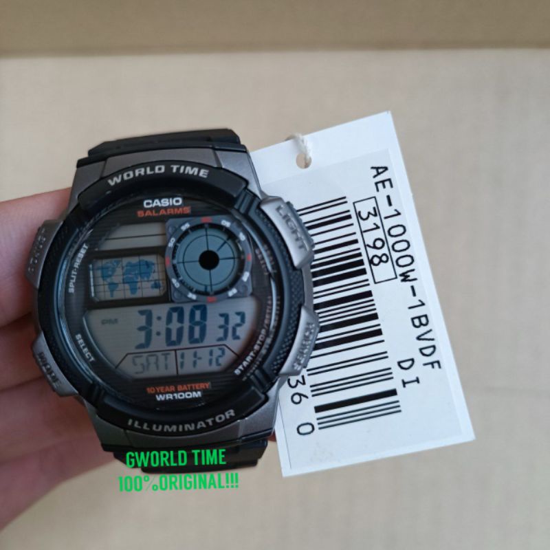 CASIO DIGITAL AE-1000W-1B/AE-1000W-1BVDF/AE-1000W/AE1000W | Shopee Malaysia