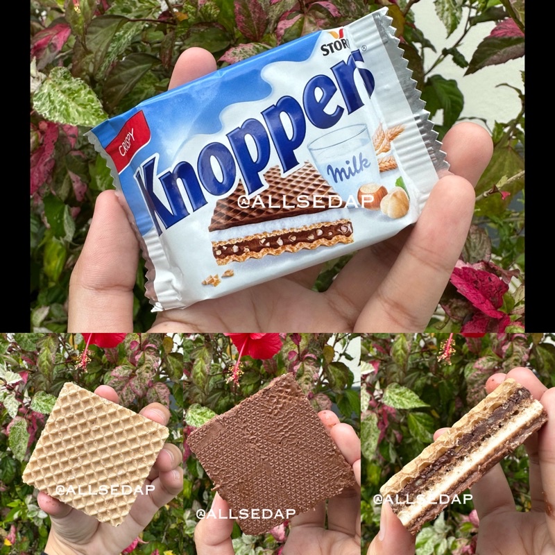KNOPPERS MILK HAZELNUT WAFER (per 15g) | Shopee Malaysia