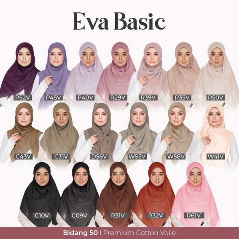 EVA BASIC (Bidang 50) BY BIDADARIHOUSE 🍁 | Shopee Malaysia